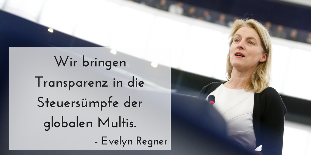 Wir bringen Transparenz in die Steuersümpfe der globalen Multis! - Evelyn Regner Evelyn Regner